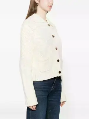 Ba&sh Federica Front-pocket Cardigan - Neutrals