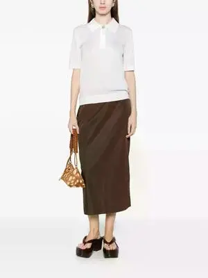 N°21 Embellished Button Polo Top