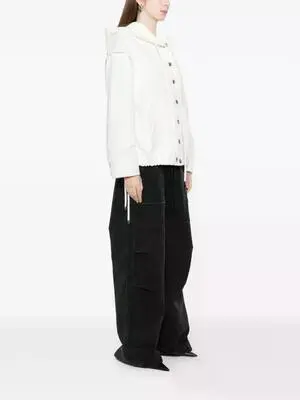 Blumarine Hooded Bouclé Jacket