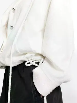 Blumarine Hooded Bouclé Jacket
