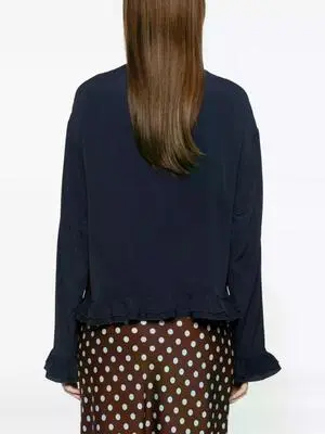 N°21 Ruffled Trim Shirt - Blue
