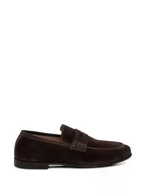 DUCANERO Suede Penny Loafers - Brown