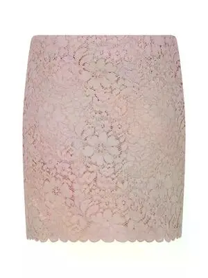 GIANLUCA CAPANNOLO Floral-lace Skirt - Pink