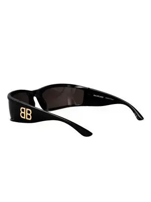 Balenciaga Logo Rectangle-frame Sunglasses