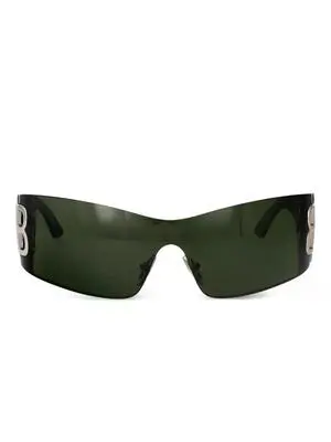 Balenciaga Logo Sunglasses - Green
