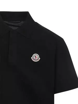 Moncler Logo-patch Polo Shirt - Black