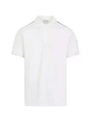 Moncler Stripe Polo Shirt - Neutrals