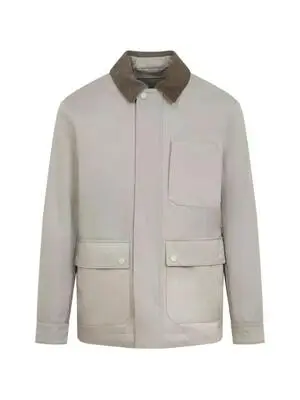 Canali Button Pocket Jacket - Neutrals