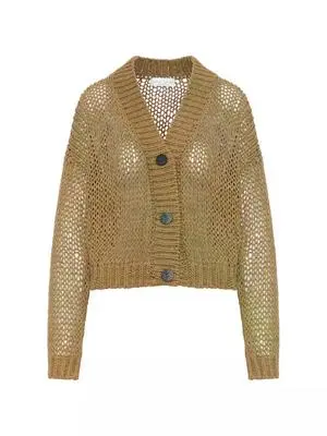 ROBERTO COLLINA Buttoned Cardigan - Neutrals
