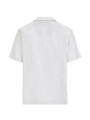 Canali Striped Short Sleeve Shirt