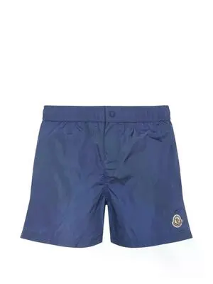 Moncler Logo Patch Swim Shorts