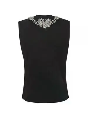 Alice + Olivia Embellished Sleeveless Top