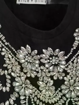 Alice + Olivia Embellished Sleeveless Top