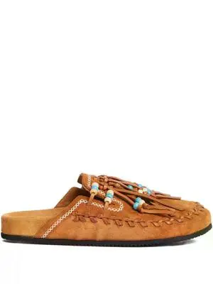 Alanui The Journey Beaded Flat Mules