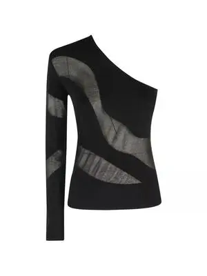 Federica Tosi One-shoulder Sweater - Black