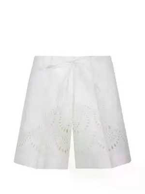 P.a.r.o.s.h Embroidered Shorts - White