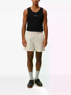 LES DEUX Drawstring Open-work Deck Shorts