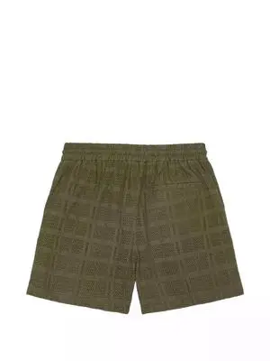 LES DEUX Drawstring Open-work Deck Shorts