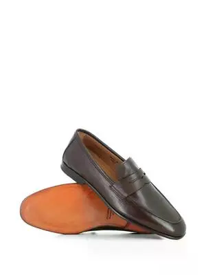 ANTONIO MAURIZI Leather Penny Loafers
