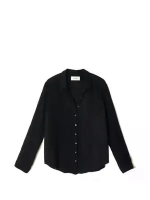 Xirena Scout Textured Long-sleeve Shirt - Black