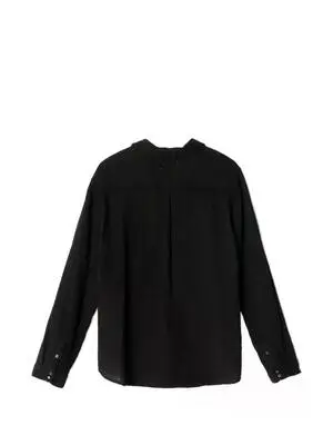Xirena Scout Textured Long-sleeve Shirt - Black
