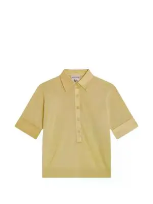 SEMICOUTURE Short-sleeve Polo Top - Yellow