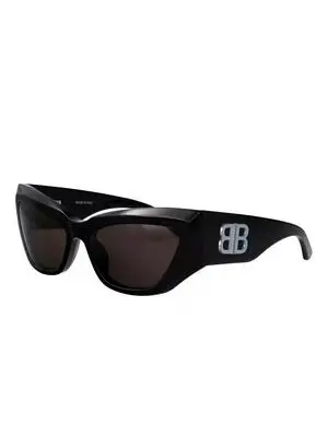 Balenciaga Geometric-frame Sunglasses - Black