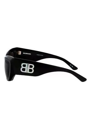 Balenciaga Geometric-frame Sunglasses - Black
