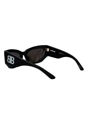 Balenciaga Geometric-frame Sunglasses - Black