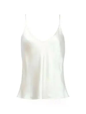 L'Agence Lexi V-neck Tank Top - White