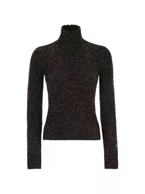 Max Mara Ribbed Turtleneck Jumper - Black