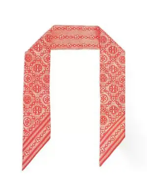 Tory Burch T-monogram Scarf - Red