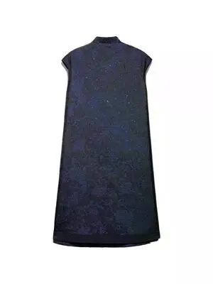 Shanghai Tang Floral-print Dress - Blue