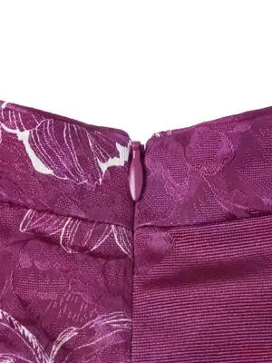 Shanghai Tang Floral Print Dress - Purple