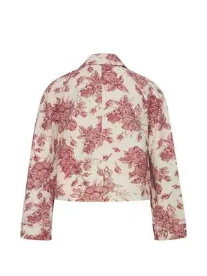 Cara Cara Andrew Floral-pattern Cropped Jacket