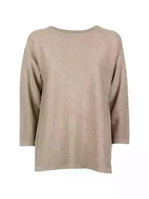 Marella Emme Three-quarter-sleeves T-shirt - Neutrals