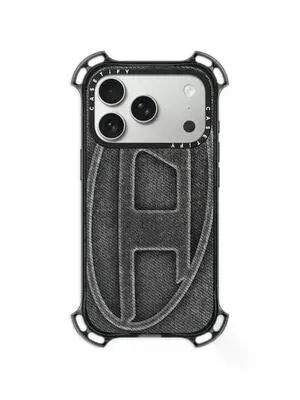 DIESEL X Casetify Denim-effect Iphone 17 Pro Case - Black