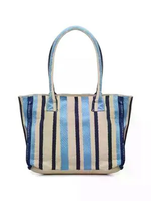 V°73 Striped Top-handle Shoulder Bag