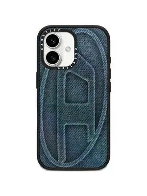 DIESEL X Casetify Denim-effect Iphone 16 Case - Blue