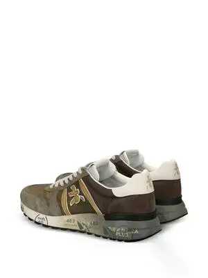 Premiata Cross-motif Lander Sneakers - Brown