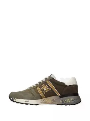 Premiata Cross-motif Lander Sneakers - Brown