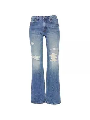 MOTHER Distressed Bootcut Jeans
