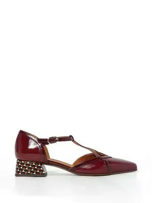 Chie Mihara Hidrow Patterned-heel Pumps - Red
