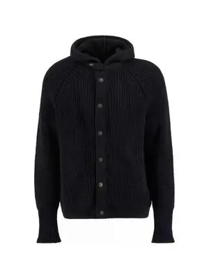 Barbour Hooded Buttoned Cardigan