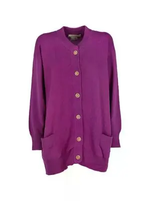 BALLANTYNE Buttoned Cashmere Sweater - Purple