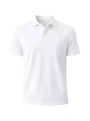 PATRICK ASSARAF Pima Button-up Cotton Polo Shirt