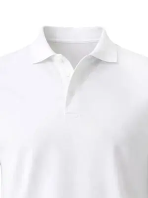 PATRICK ASSARAF Pima Button-up Cotton Polo Shirt