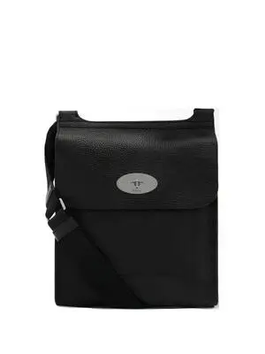 Mulberry Logo Detail Messenger Bag - Black
