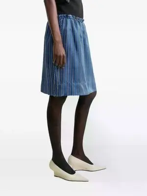 TOTEME Striped Mini Skirt - Blue