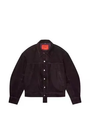 Eckhaus Latta Panelled Denim Jacket - Purple